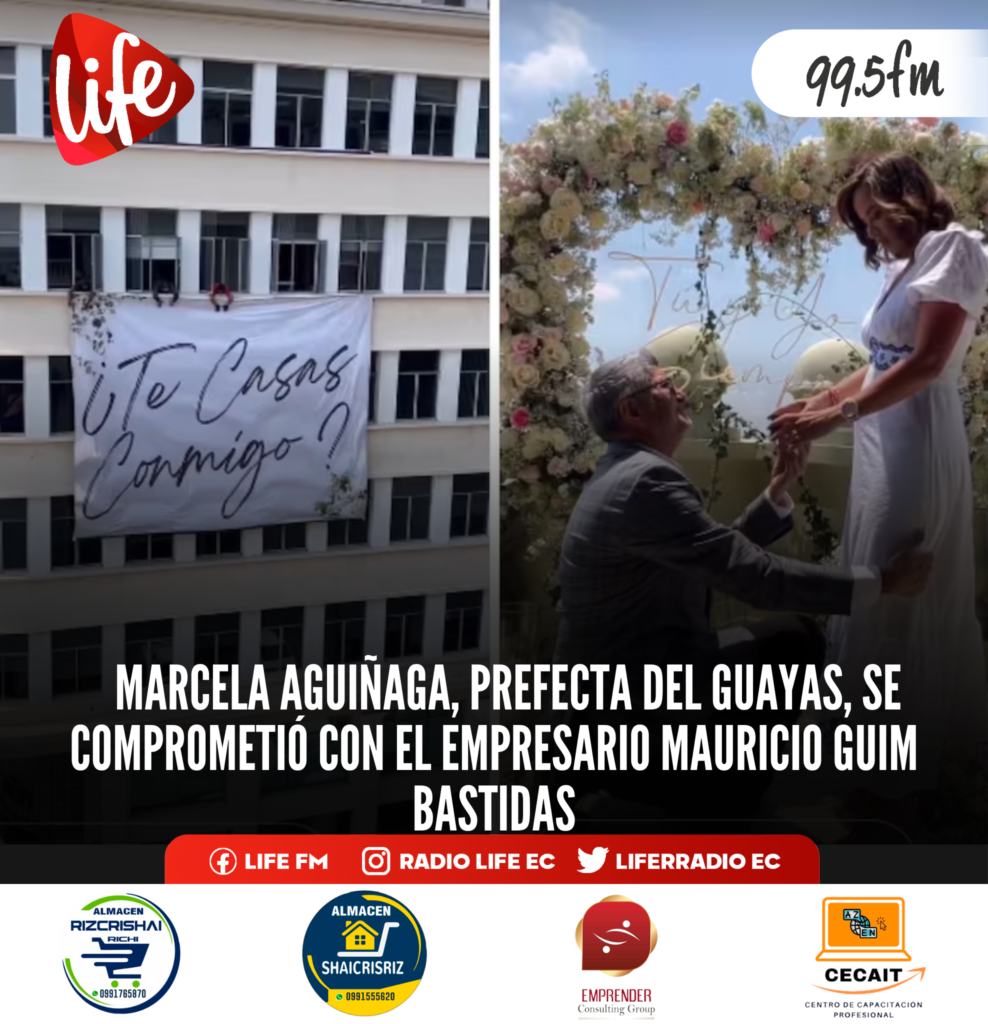 Marcela Aguiñaga, prefecta del Guayas, se comprometió con el empresario ...